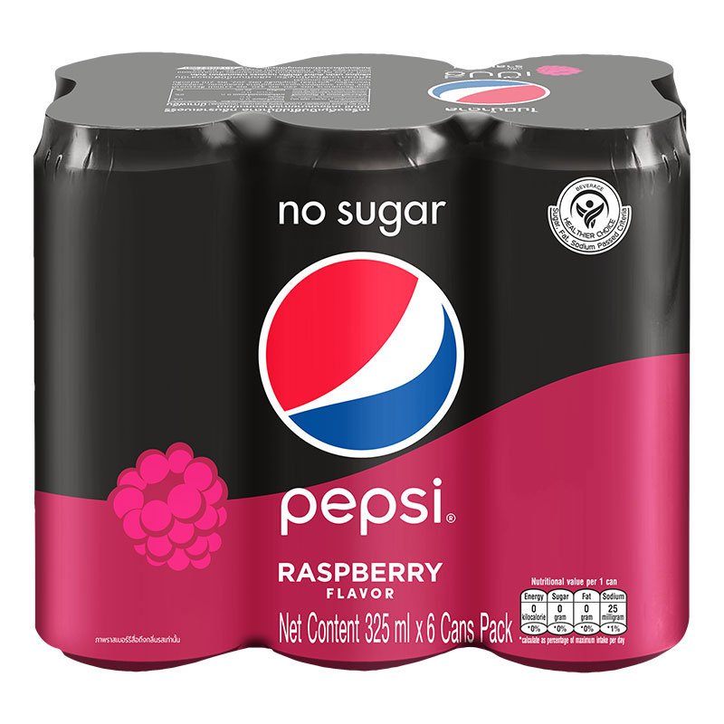 PEPSI No Sugar Raspberry 325 ml x 6 | Makro PRO