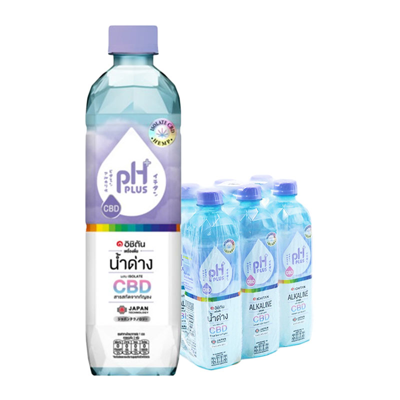 ICHITAN Water With Cbd Extract Drink (Ph Plus Brand) 550 ml x 6 | Makro PRO