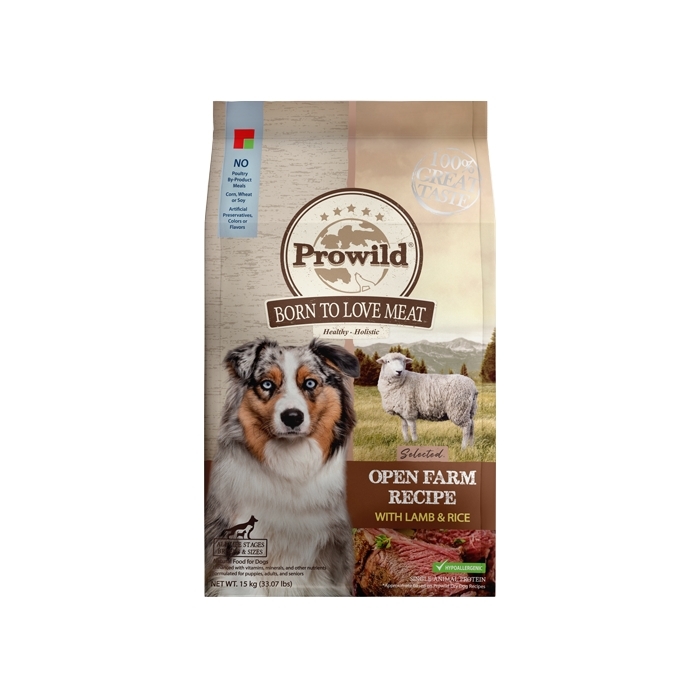 Prowild โปรไวลด์ ซีเล็คเต็ด โอเพ่น ฟาร์ม สูตรเนื้อแกะ อาหารสุนัขทุกขนาด ...