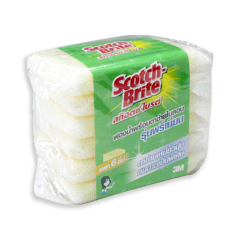 3M SCOTCH-BRITE Sponge Net Premium 6 pcs | Makro PRO