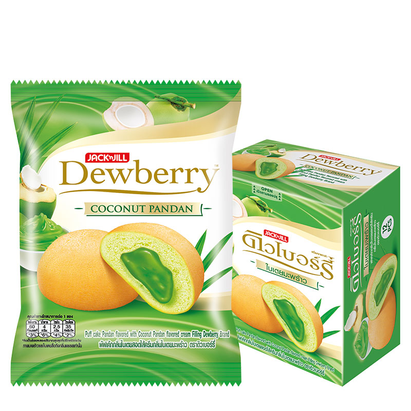 DEWBERRY Cake Coconut Pandan 15 g 12 pcs | Makro PRO