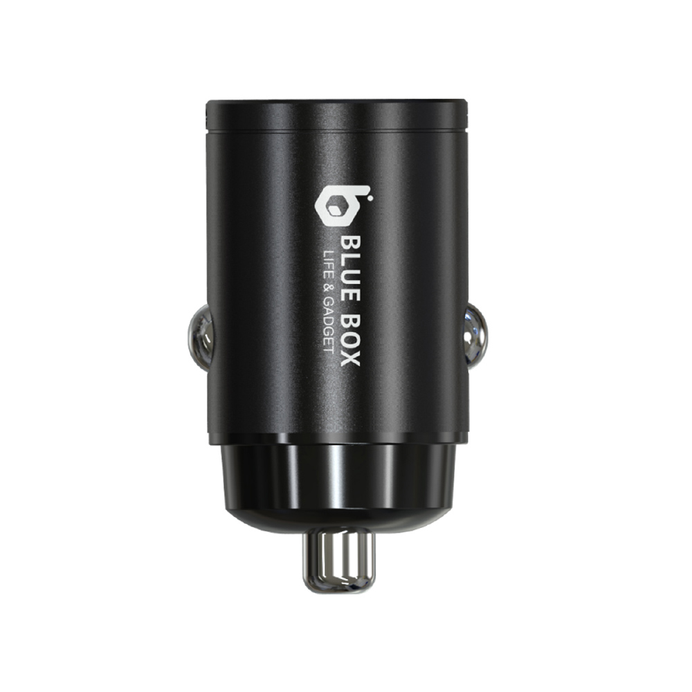 BLUE BOX Car Charger 1 USB-A / 1 USB-C (PD30W) BB-CC01 Black | Makro PRO