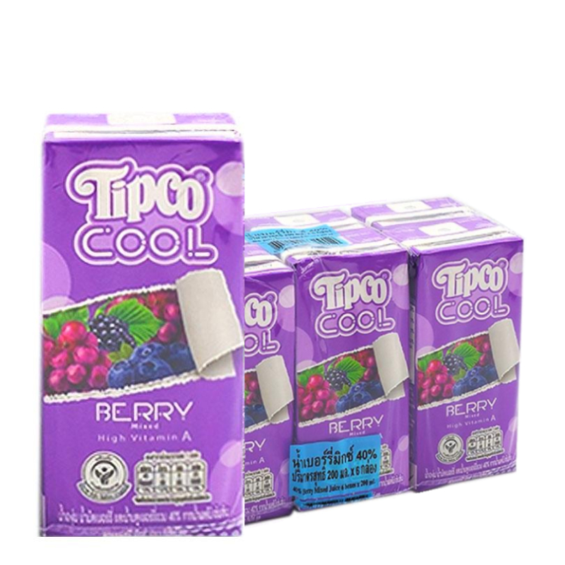 TIPCO Cool Berry Mix 40% 200 ml x 6 | Makro PRO