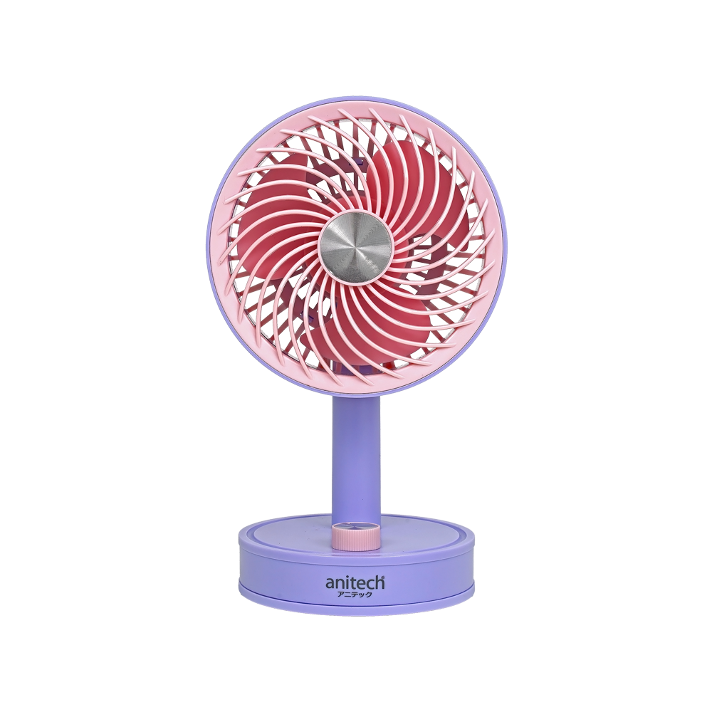 Anitech พัดลมพกพา SMF04-PINK ปรับหงายขึ้นได้ 90 องศา ใช้งานประมาณ 3 - 5 ...
