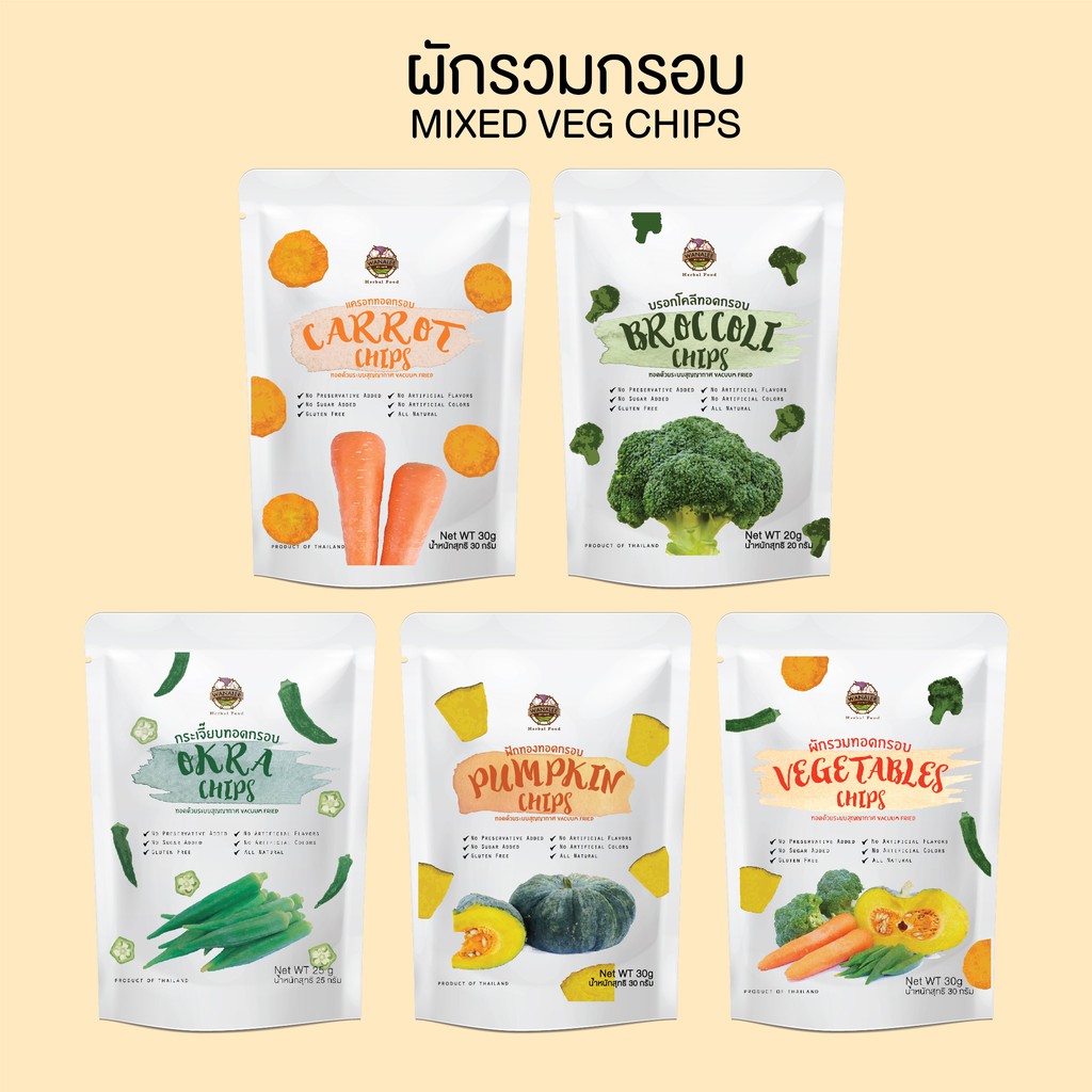 ชุดผักกรอบ WANALEE Vegetable Chips (แพค5ซอง) | Makro PRO