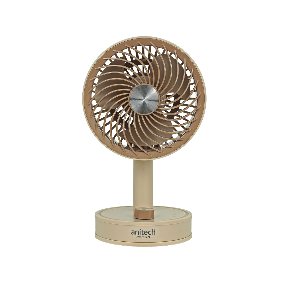 Anitech พัดลมพกพา SMF04-BROWN ปรับหงายขึ้นได้ 90 องศา ใช้งานประมาณ 3 ...