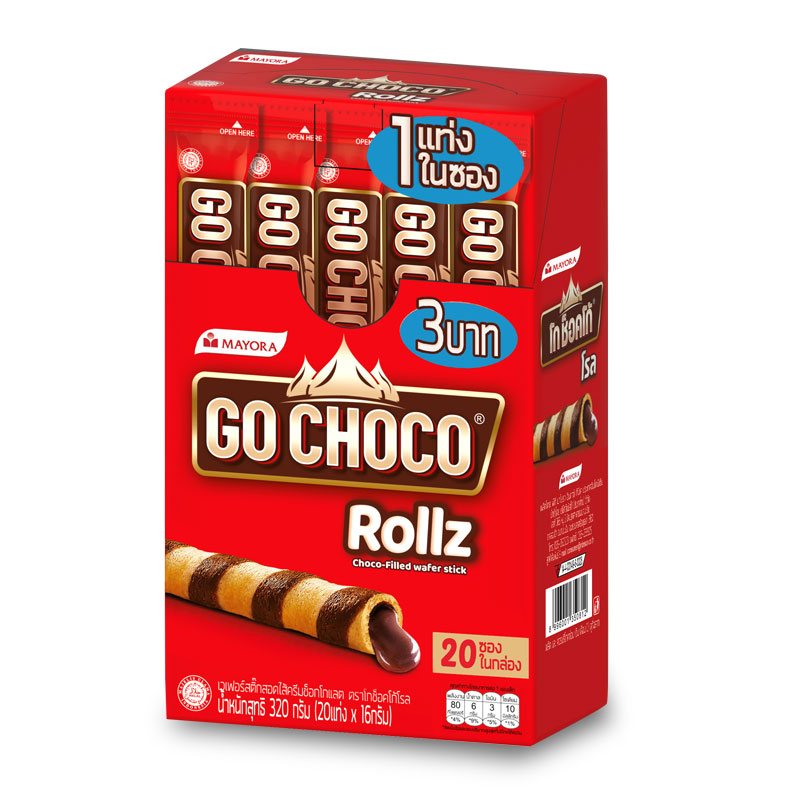 GO CHOCO Rollz 14/16 g x 20 | Makro PRO