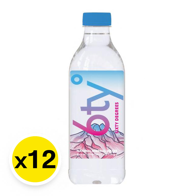 6TY DEGREES Mineral Water 520 ml x 12 | Makro PRO