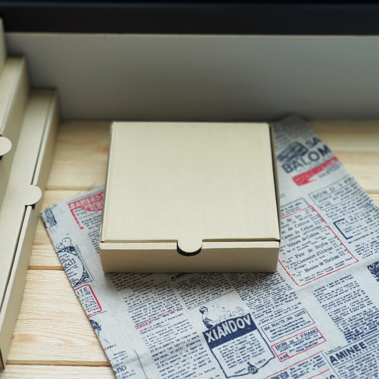 GoodBoxPack กล่องพิซซ่า ลูกฟูก 7 นิ้ว 2แพ็ค 20 ใบ | Makro PRO