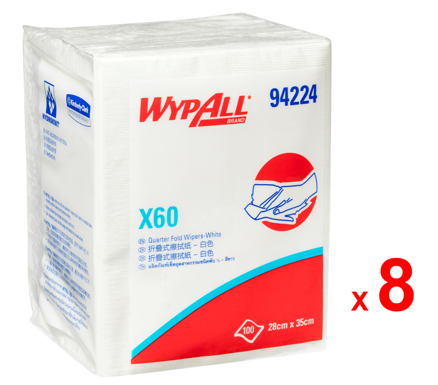 WYPALL X60 Wiper - Code 94224 - Light Duty Multi-Task Cleaning Cloths ...