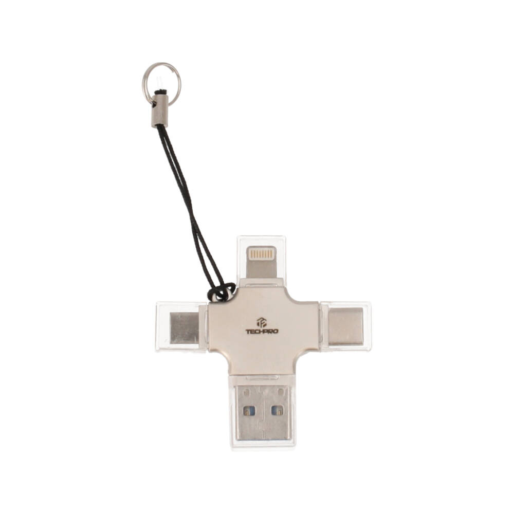 เทคโปร เครื่องอ่านการ์ด 4 in 1 Portable TF Card Reader | Makro PRO