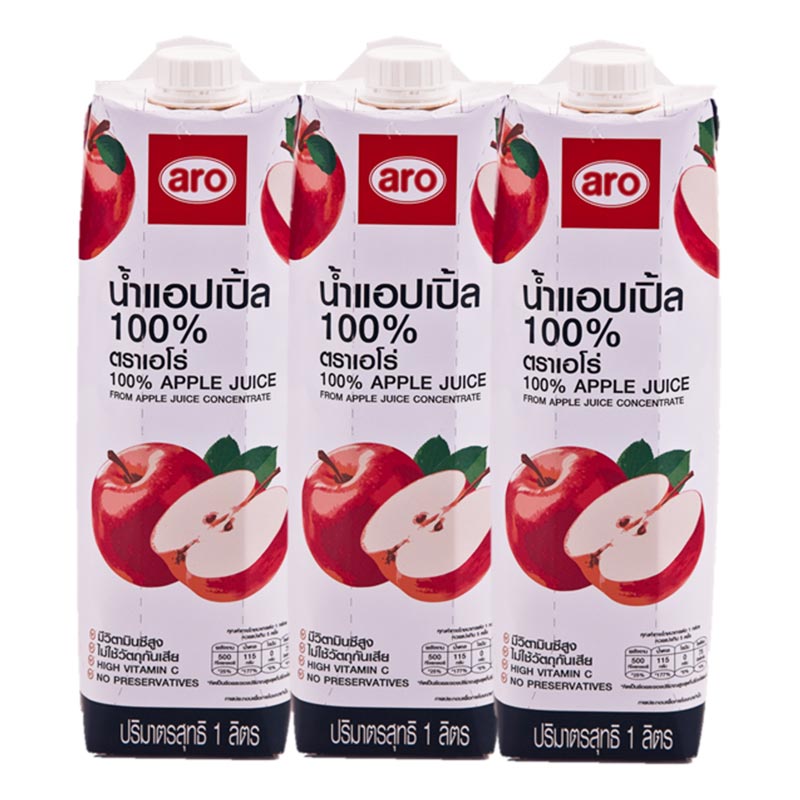 ARO 100% Apple Juice 1 l x 3 | Makro PRO