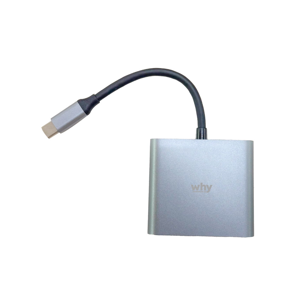 วาย Port Hub 3-in-1 USB Type-C HDMI/USB-A/USB-C รุ่น HB-1056 สีเทา ...