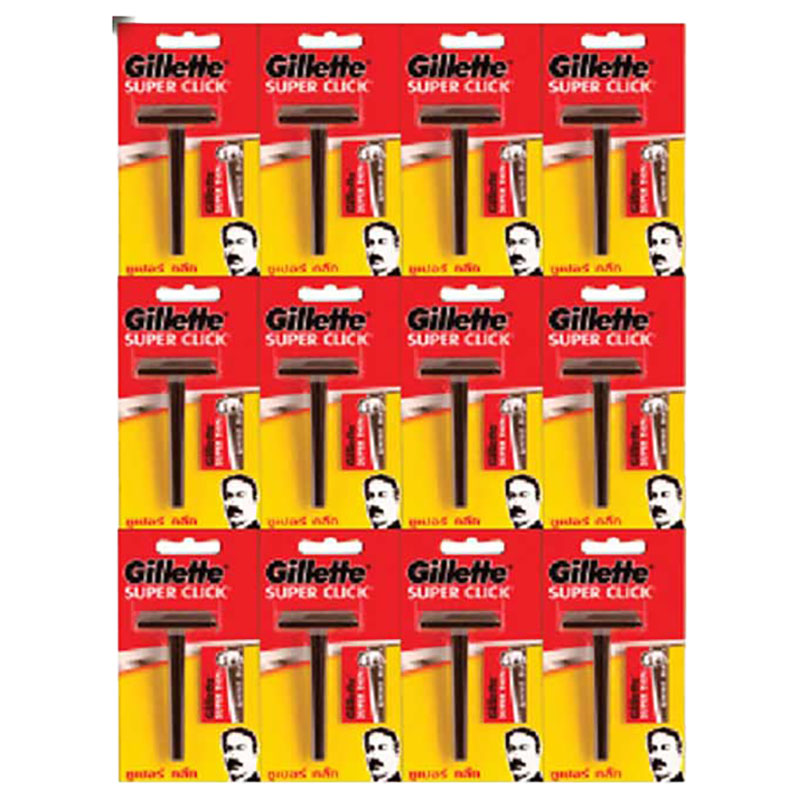 GILLETTE Super Click Razor 12 pcs x 1 | Makro PRO