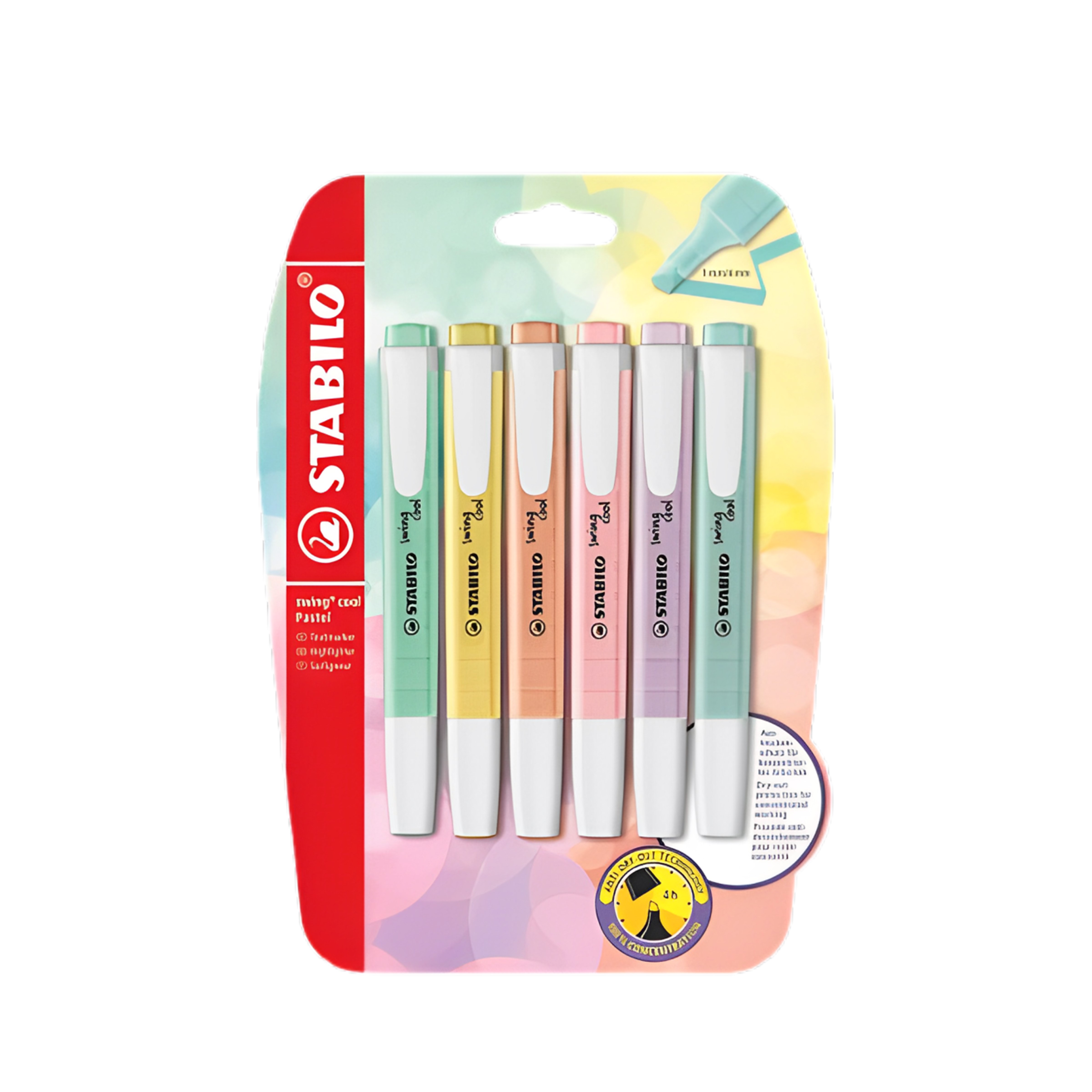 STABILO Highlighter Swing Cool Pastel 6 Colors Pastel | Makro PRO