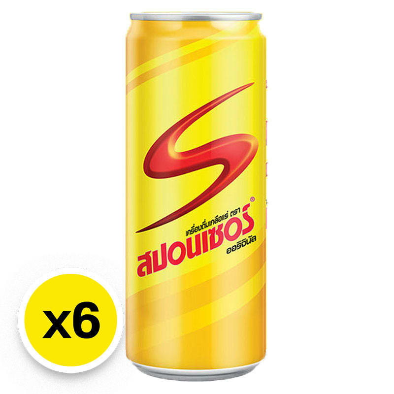 SPONSOR Electrolyte Beverage Original Sleek Can 325 ml x 6 | Makro PRO