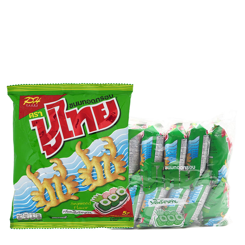 PU THAI Crispy Snack Nori Seaweed 12 g x 12 | Makro PRO