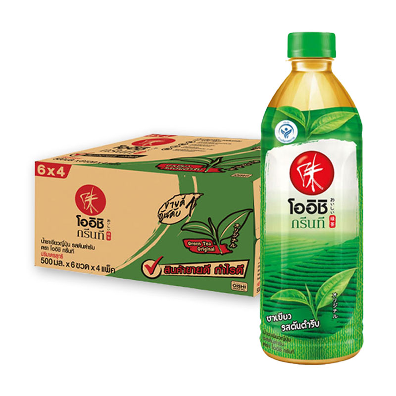 OISHI Green Tea Original 500 ml x 24 | Makro PRO