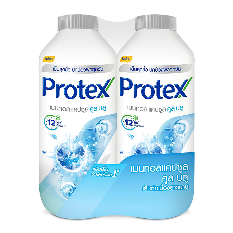 PROTEX Menthol Talcum Capsule Cool Blue 280 g x 2 | Makro PRO