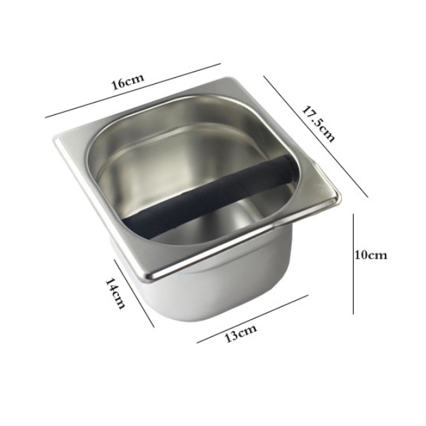 Chummy Kitchen ที่เคาะกากกาแฟ ถังเคาะกากกาแฟ สแตนเลส ขนาด10 cm และ15 cm ...