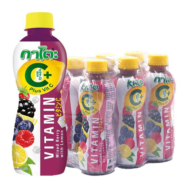 KATO 25% Mix Berry Vit C Nata Coco 280 ml x 6 | Makro PRO