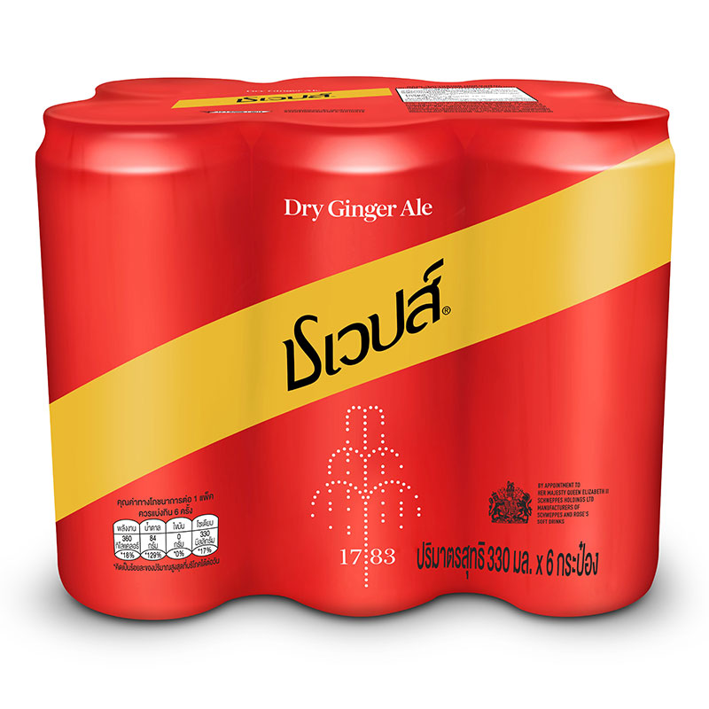 SCHWEPPES Dry Ginger Ale 330 ml x 6 | Makro PRO