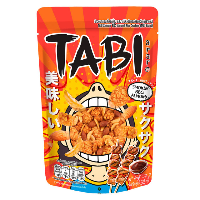 TABI Rice Cracker Smokin BBQ Almond 52 g | Makro PRO