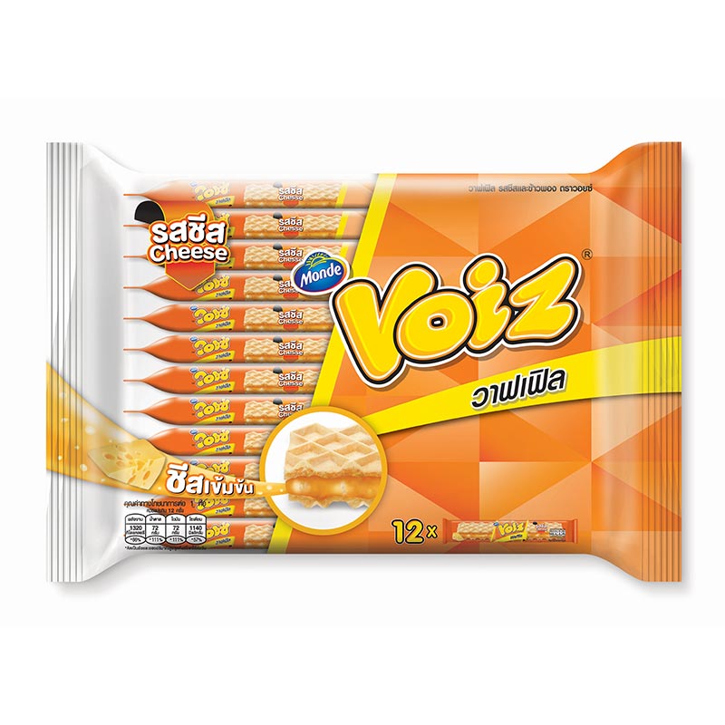 VOIZ Waffle Cheese Rice Crispies 19 g 12 pcs | Makro PRO