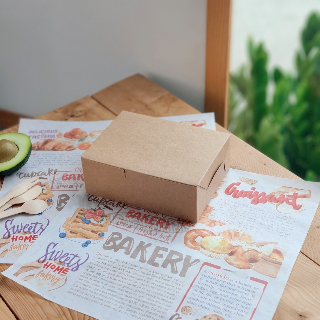 GoodBoxPack กล่องสแน็ค ผืนผ้า คราฟท์ แพ็ค 20 ใบ | Makro PRO