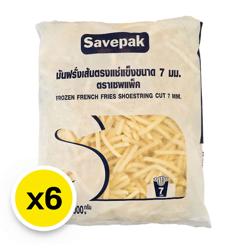 SAVEPAK Frozen French Fries Shoestring 7 mm 2 kg x 6 | Makro PRO