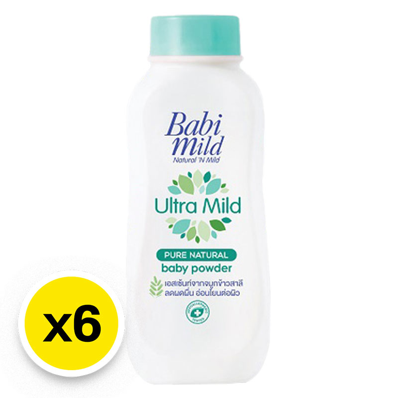 เบบี้มายด์ แป้งเด็ก อัลตร้ามายด์ เนเชอรัล 45/50 ก. x 6 | Makro PRO