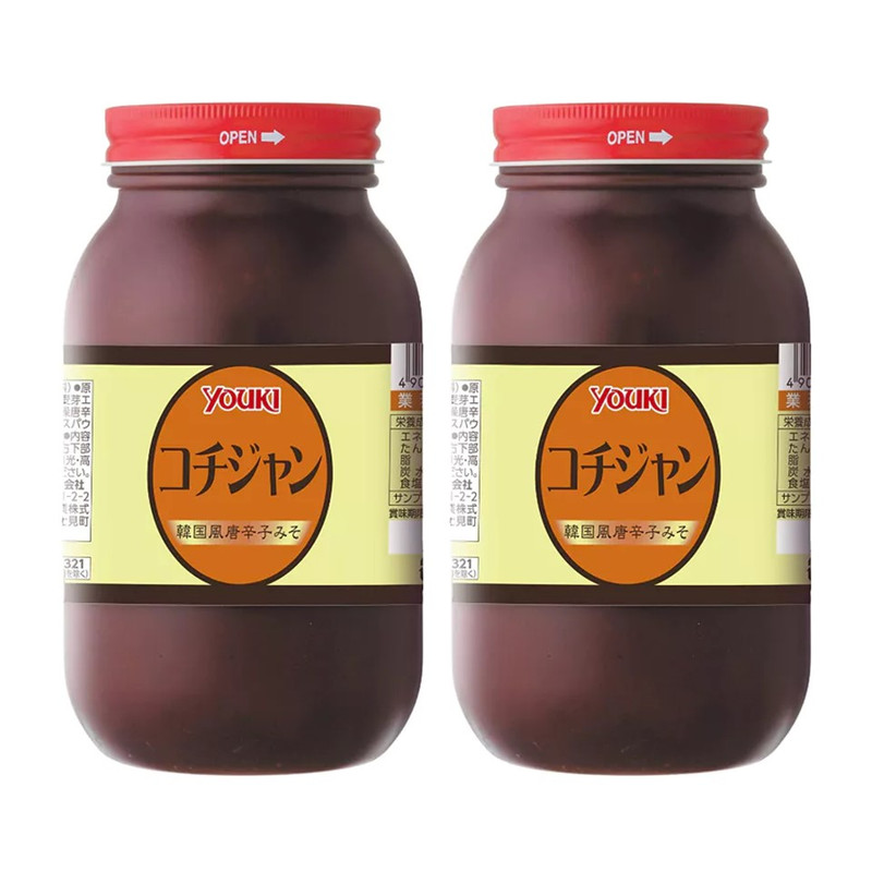 YOUKI Gochujang Sweet and Spicy Miso Sauce Korean Style Made with Aging Glutinous Rice and Chili ...