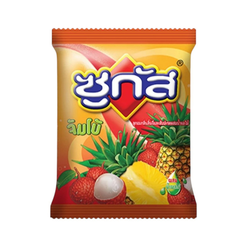 Sugus Jumbo Lychee&Pineapple ซูกัสจัมโบ้ ลูกอมรสลิ้นจี่และสัปปะรด 45 ...