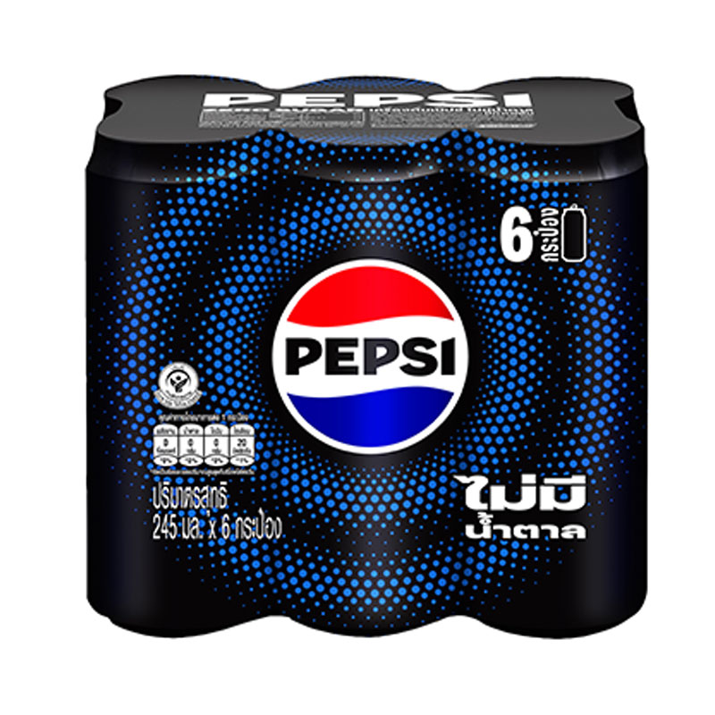PEPSI Slim Can 245 ml 6 cans | Makro PRO