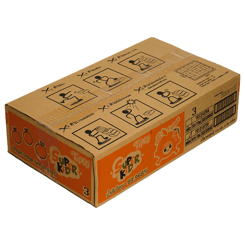 TIPCO Super Kid Shogun Orange Juice 110 ml x 36 | Makro PRO