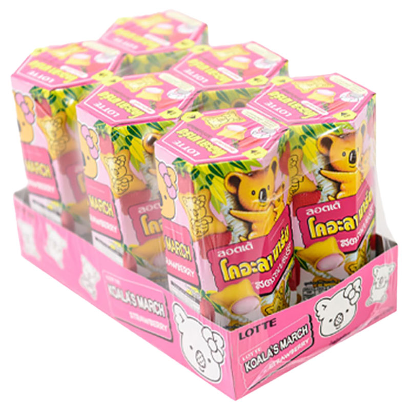 KOALAS MARCH Biscuit Strawberry 37 g x 6 | Makro PRO