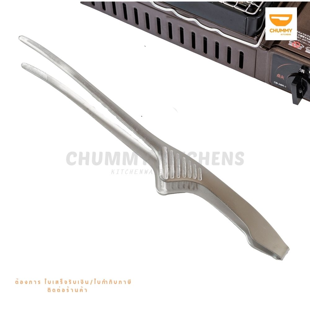 Chummy Kitchen ที่คีบอาหารสแตนเลส ที่คีบเนื้อ สแตนเลส ที่คีบ ยากินิกุ ...