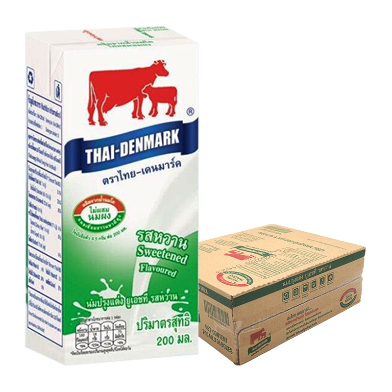 THAI-DENMARK UHT Milk Sweet 200 ml x 36 | Makro PRO