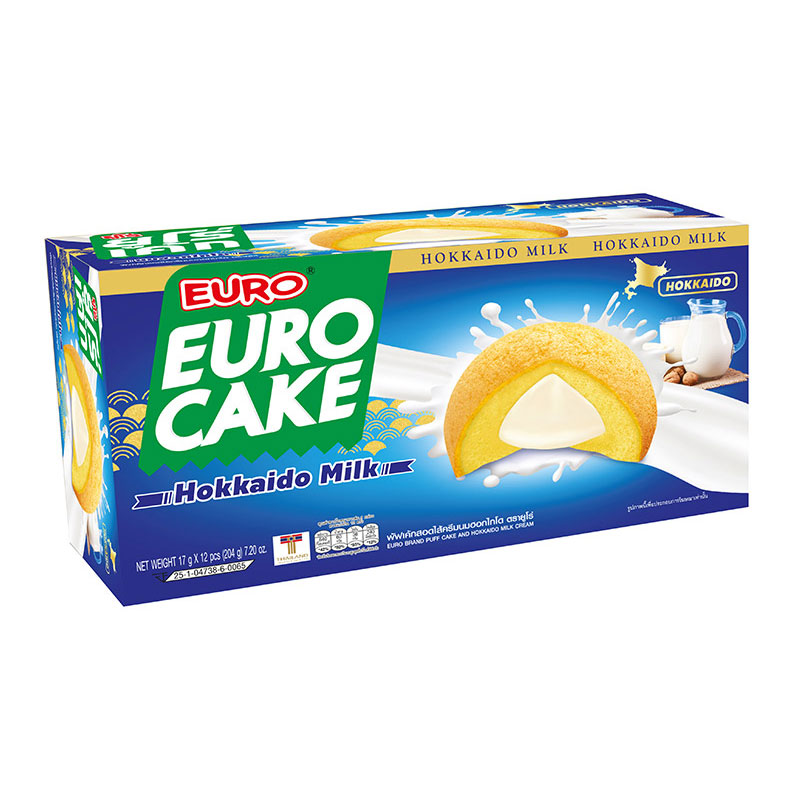EURO Cake Hokkaido Milk 17 g 12 pcs | Makro PRO