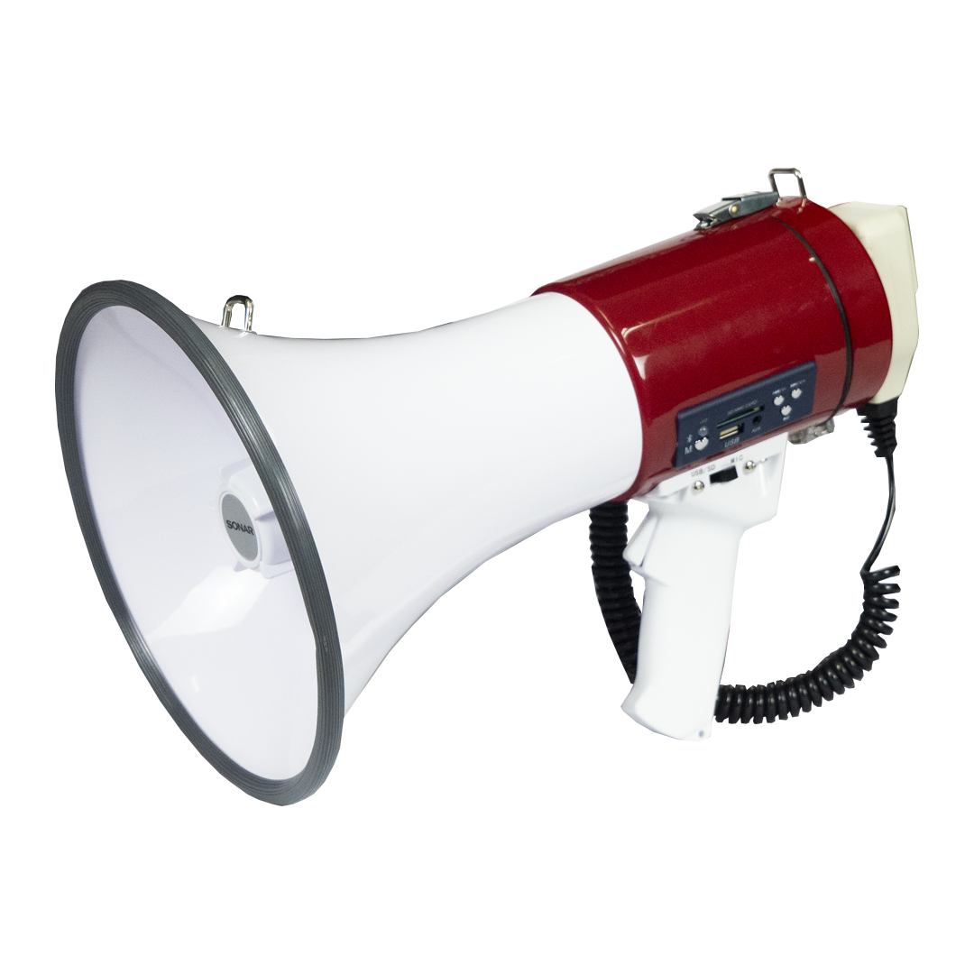 SONAR Megaphone 10 นิ้ว รุ่น MG-66RUB โทรโข่งกระจายเสียง รองรับอัดเสียง ...
