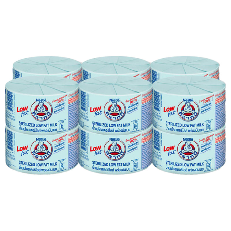 BEAR BRAND Sterilized Milk Low Fat 140 ml x 12 | Makro PRO
