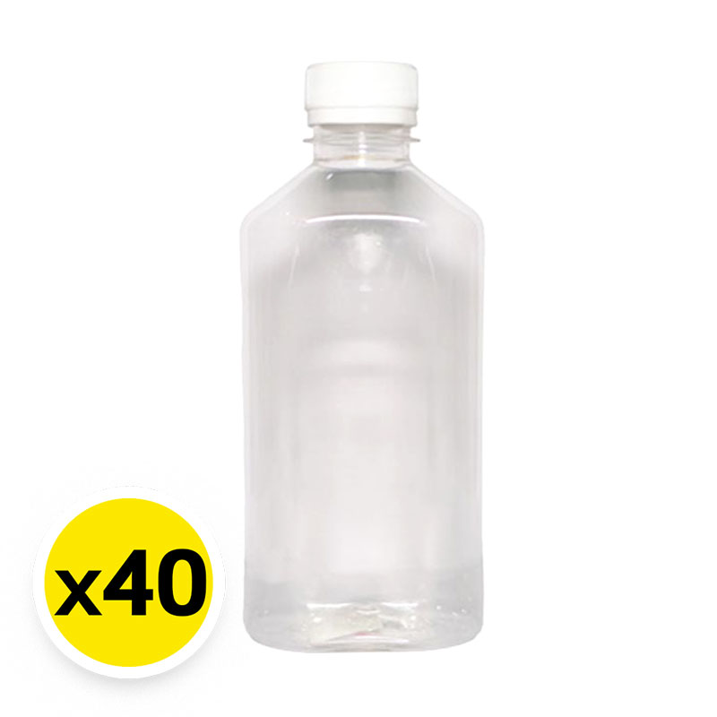 ขวดเหลี่ยมแบน PET 300ML. x 40 Pcs. | Makro PRO