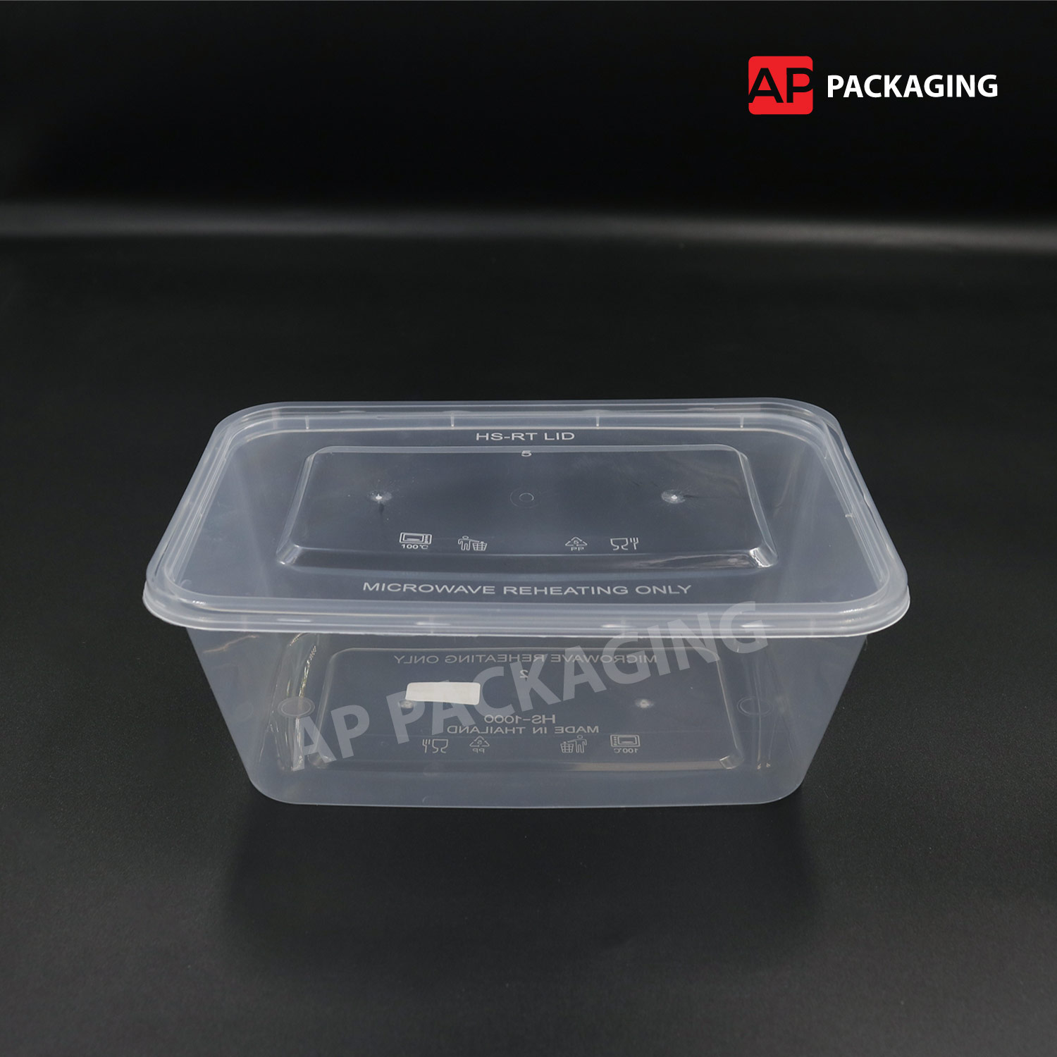 AP Packaging กล่องไมโครเวฟ 1 ช่อง แบบเหลี่ยม ขนาด 1,000 มล. x 300 ชิ้น ...