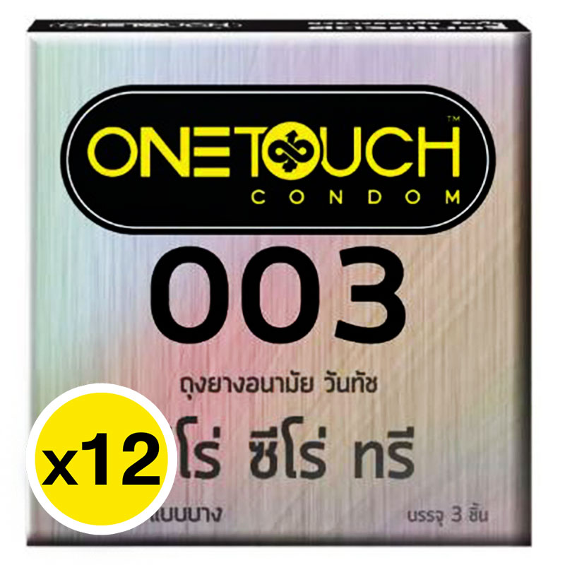 ONETOUCH 003 CONDOM 3 PCS X 12 | Makro PRO