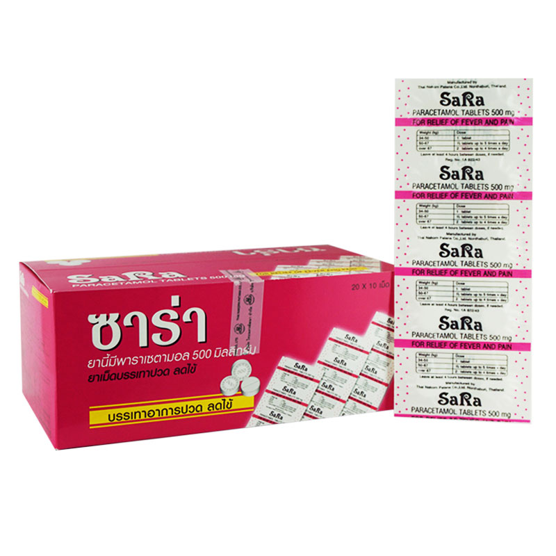 SARA Antipyretic 10 Tablets | Makro PRO