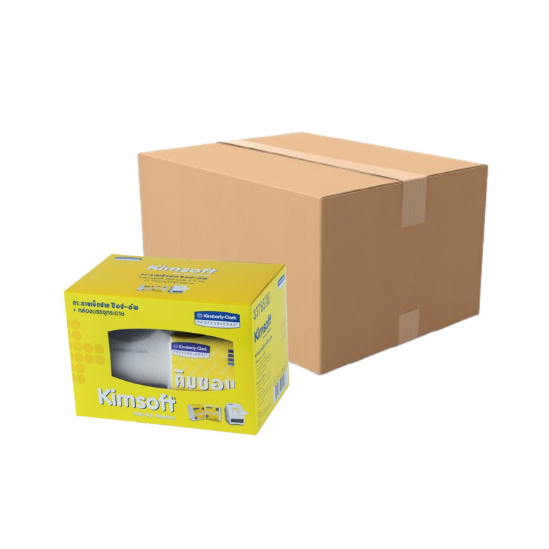 คิมซอฟท์ กระดาษเช็ดปาก ป๊อบ-อัป แน๊บกิน 9.3 x 20.1 ซม. 200 แผ่น x 16 ...
