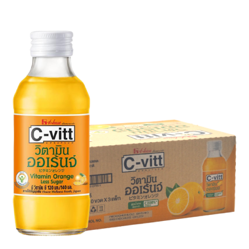 C-VITT Vitamin C Drink Orange Flavor 140 ml x 30 | Makro PRO