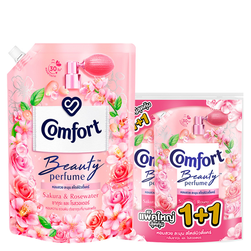 COMFORT Beauty Perfume Fabric Softeners Sakura Rosewater 1 l x 1+1 | Makro PRO