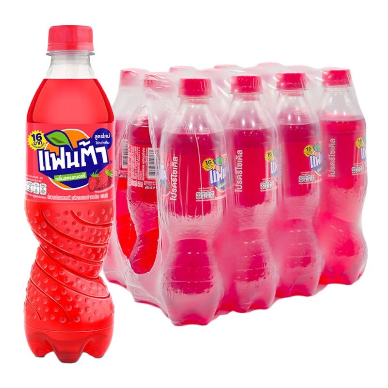 FANTA Soft Drink Strawberry 450 ml x 12 | Makro PRO
