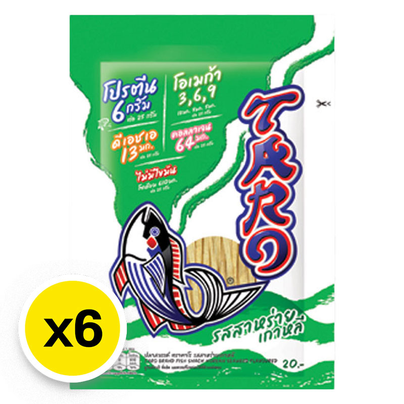 TARO Fish Snack Korean Seaweed Flavored 20 g x 6 | Makro PRO